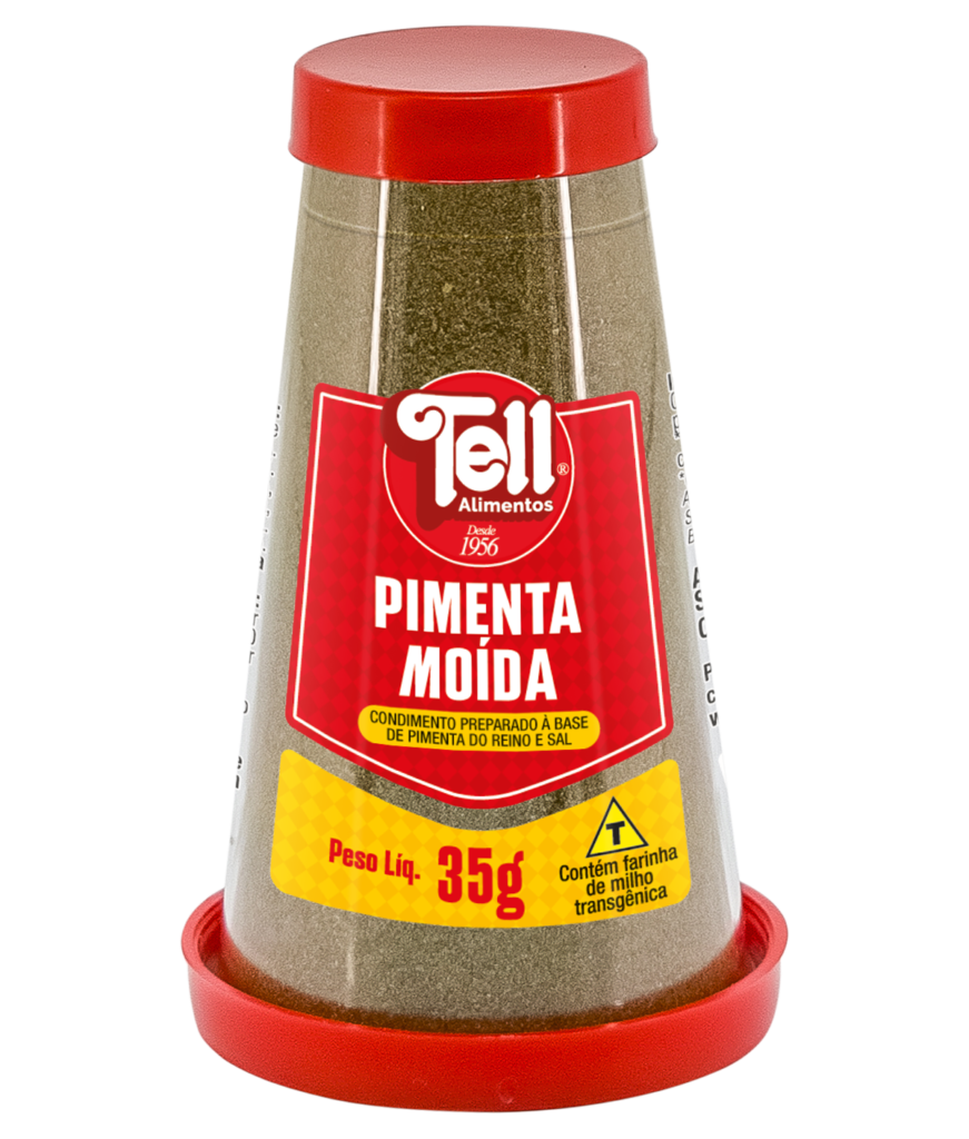 Pimenta moída 35g - Tell Alimentos